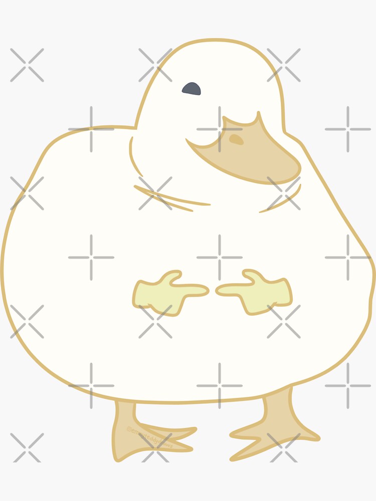 "UwU Kawaii Meme Duck" Sticker for Sale by Emmyteddy | Redbubble