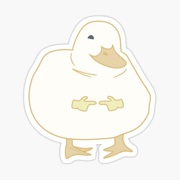 "UwU Kawaii Meme Duck" Sticker for Sale by Emmyteddy | Redbubble
