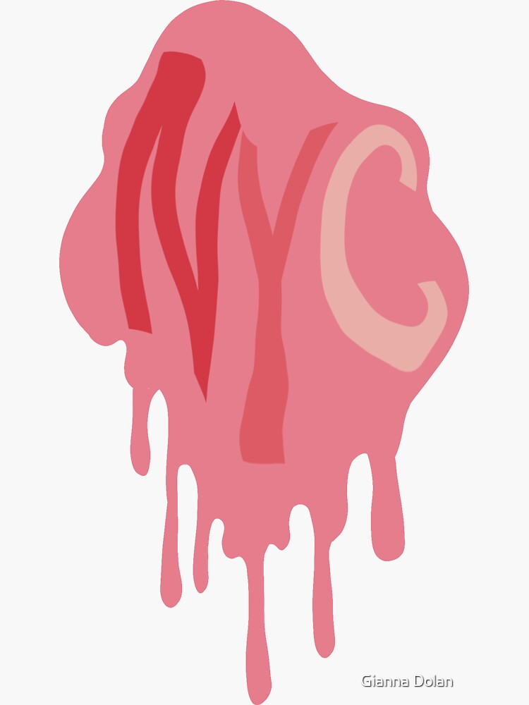 "NYC Drip" Sticker by artmogi | Redbubble