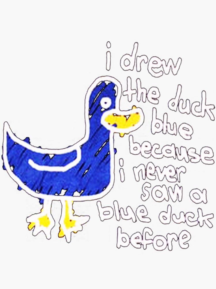 "Billy Madison blue duck" Sticker for Sale by JosefaWheeler | Redbubble