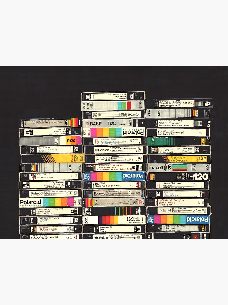 "VHS Stack" Sticker for Sale by hbthornton | Redbubble