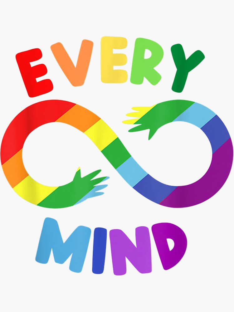 "Colorful-Neurodiversity" Sticker for Sale by yumi910 | Redbubble