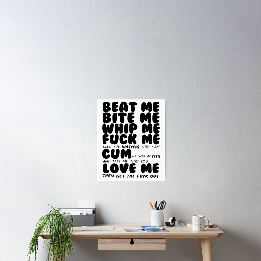 "Kourtney Kardashian Beat me bite me whip me shirt" Poster for Sale by ...