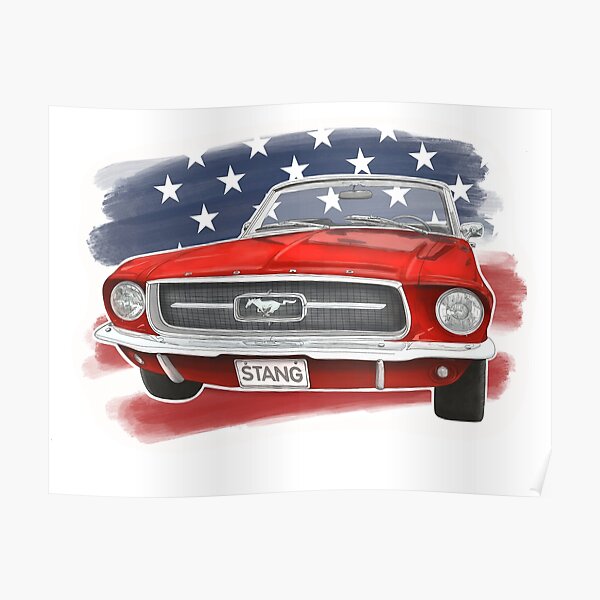 1967 Mustang Posters | Redbubble