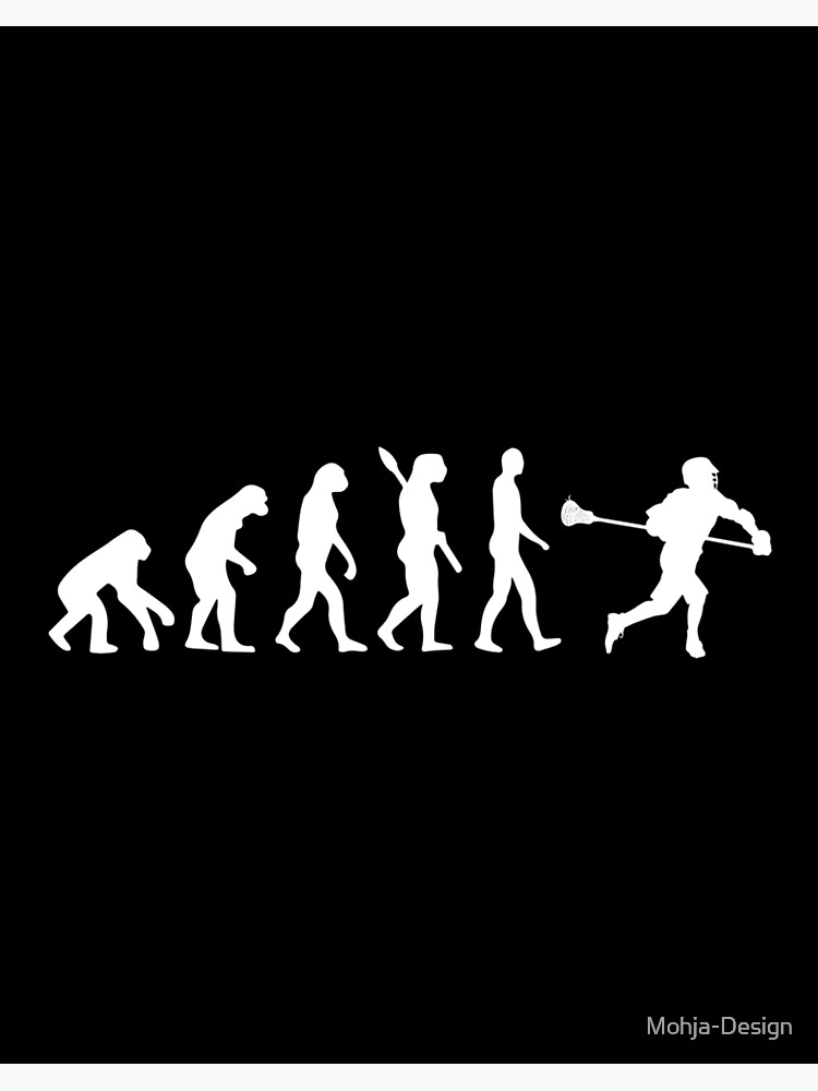 "Lacrosse - human evolution, Darwin" Art Board Print by Mohja-Design ...