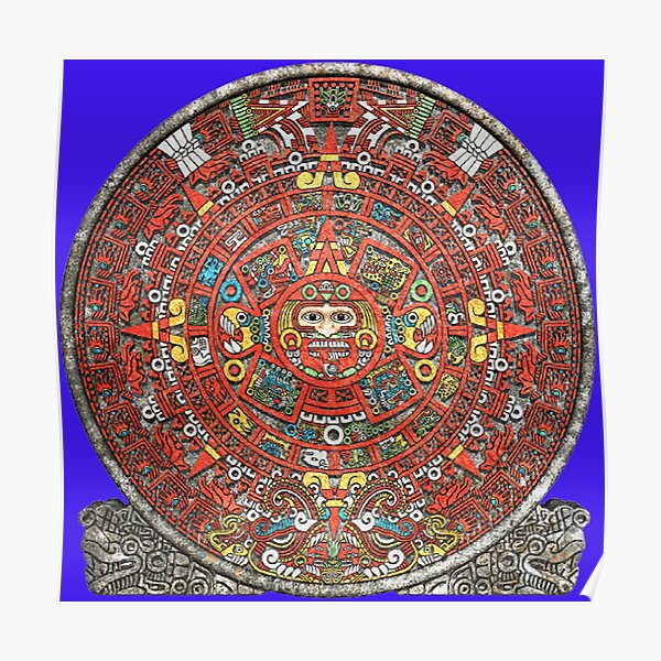 "Mayan stone calendar." Poster for Sale by Alexandr3691 | Redbubble