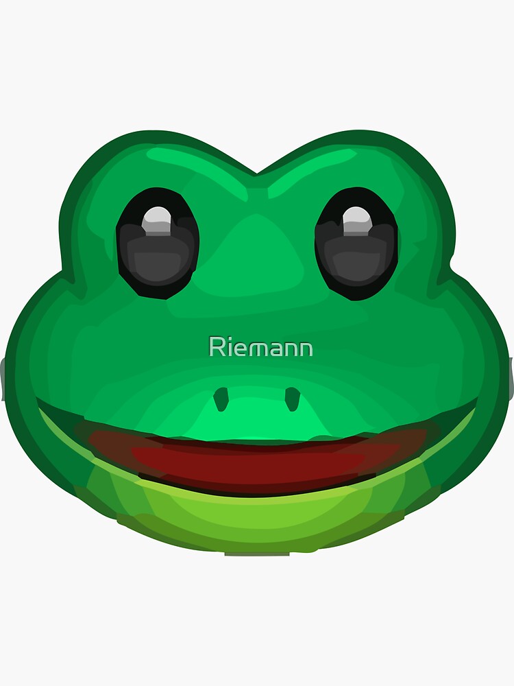 "Frog Face Emoji" Sticker for Sale by Riemann | Redbubble