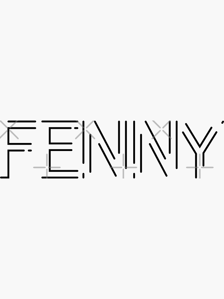 "FENNY" Sticker by Elina-Store | Redbubble