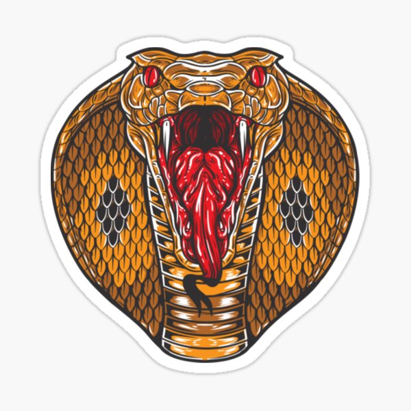 "King Cobra" Sticker for Sale by RyszardWoznia | Redbubble