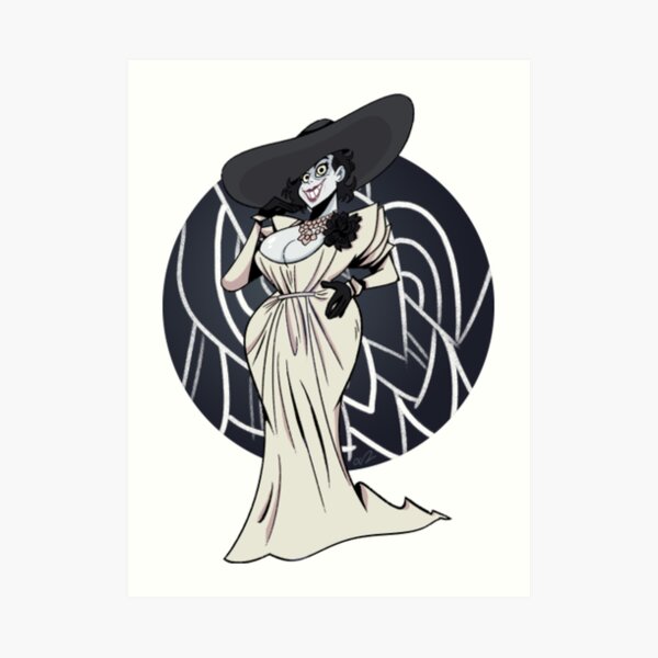 "Resident Evil Village- Lady Dimitrescu " Art Print by AkersCoe | Redbubble