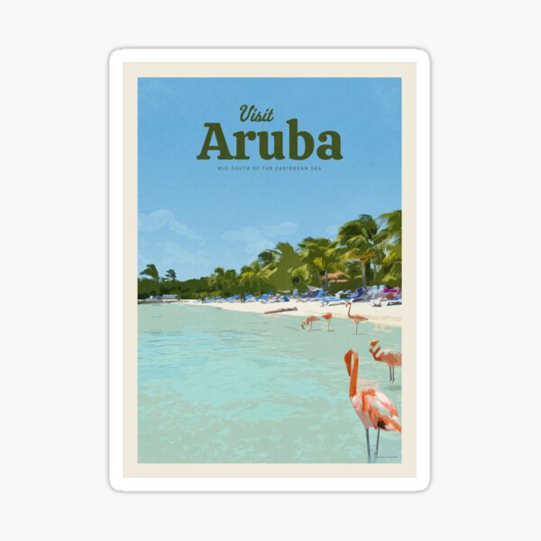 "Visit Aruba" Sticker by CallumGardiner | Redbubble
