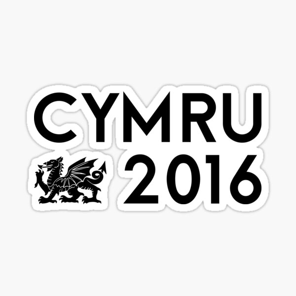 "Cymru 2016" Sticker for Sale by Glaslyn | Redbubble