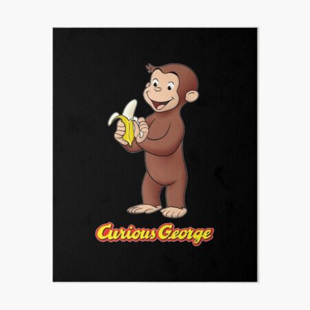 "Cartoon Curious George Banana Series" Art Board Print by GeorgeFan ...