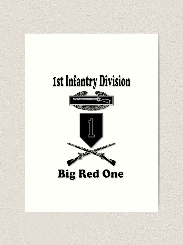 "1st Infantry Division Big Red One Nice Gift" Art Print for Sale by ...