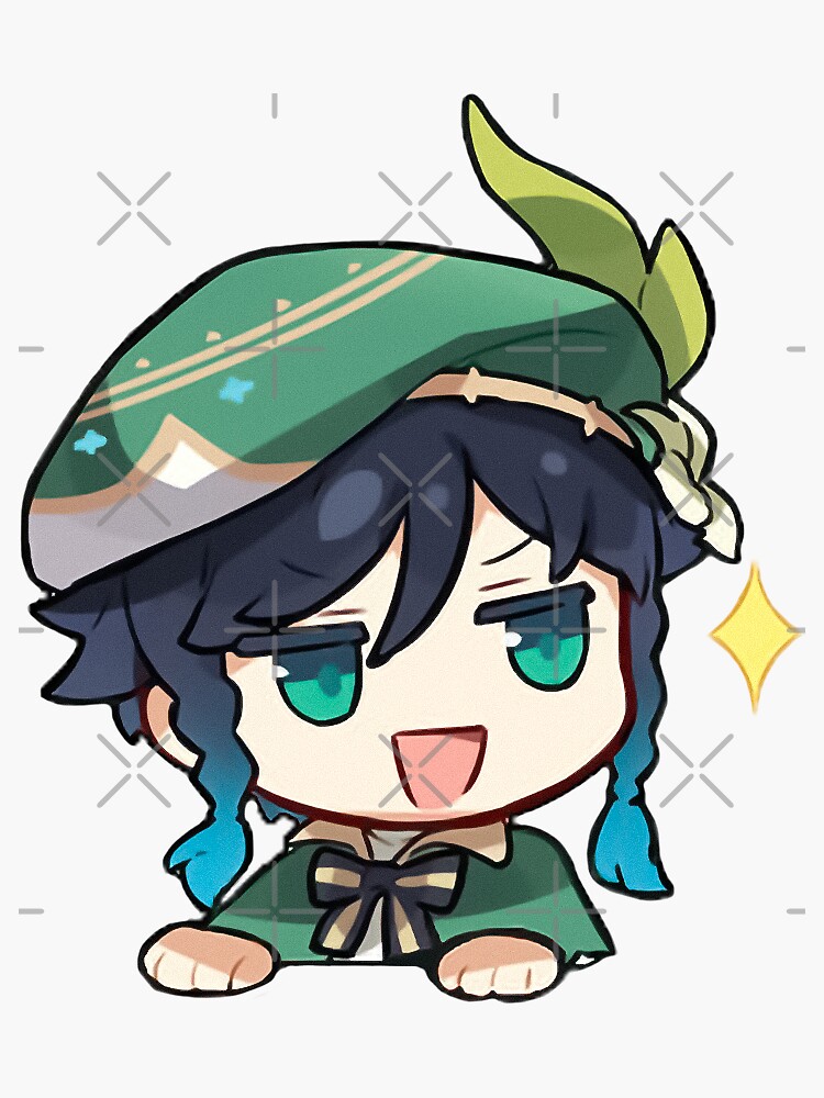 "Venti | Genshin Impact Sticker "Tehe"" Sticker for Sale by Asiapenguin ...