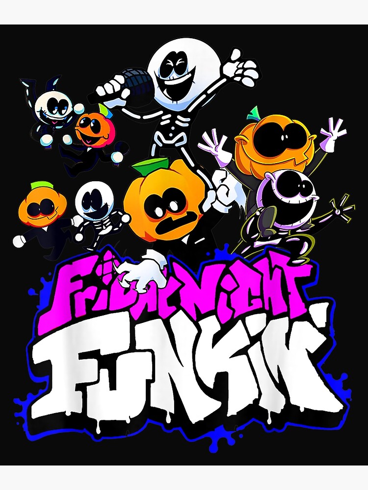 Lámina fotográfica «Friday Night Funkin Skid and Pump mode T-Shirt» de ...