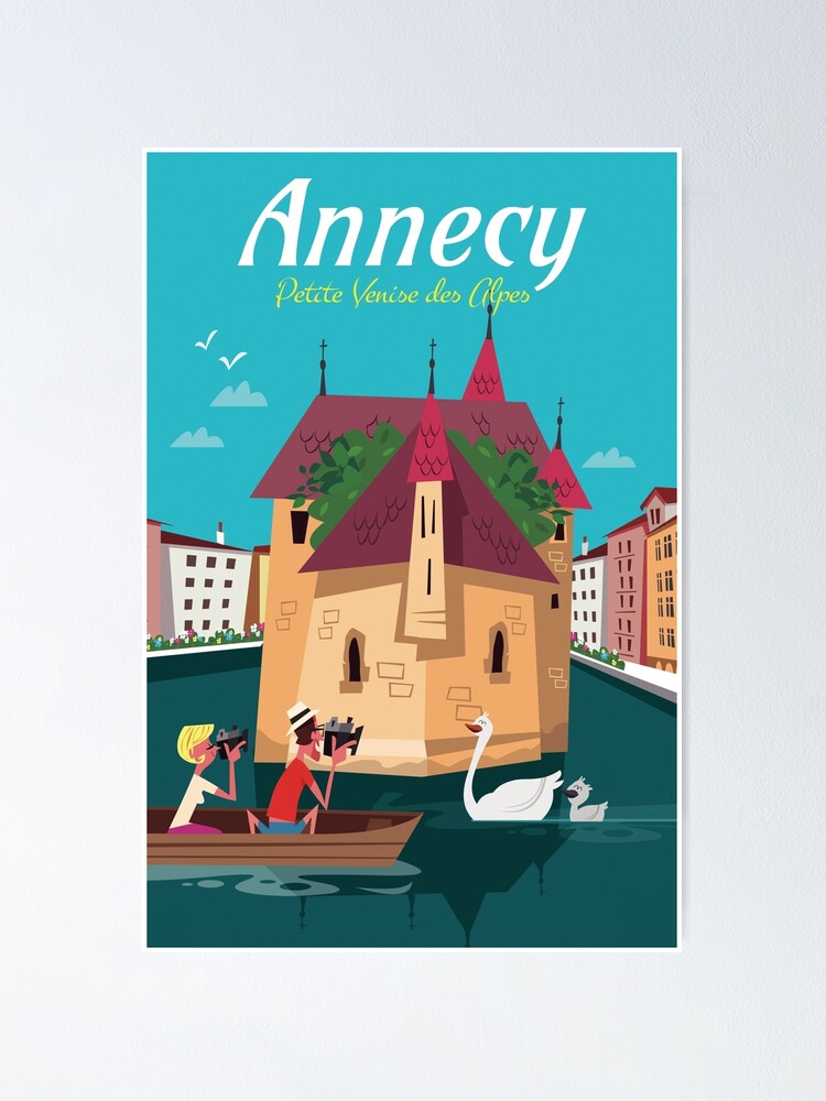 Poster « Affiche d'Annecy », par GAGodel | Redbubble