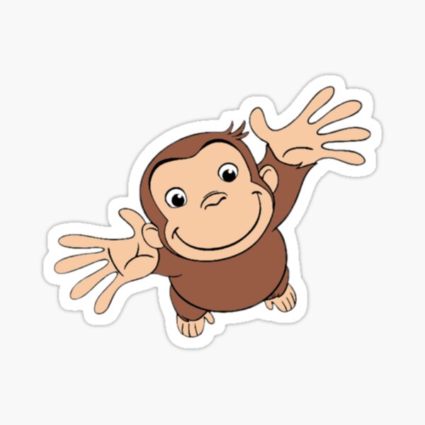 "Curious George" Sticker for Sale by GeorgeFan | Redbubble