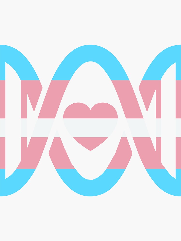 "Transgender DNA Transexual Genetic LGBT Trans Pride Gender " Sticker ...