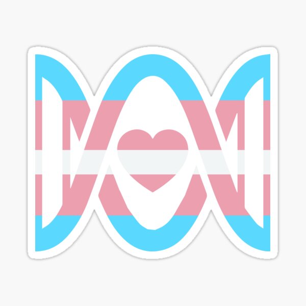 "Transgender DNA Transexual Genetic LGBT Trans Pride Gender " Sticker ...
