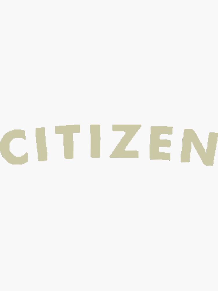 "Citizen Logo" Sticker by kristenriello | Redbubble