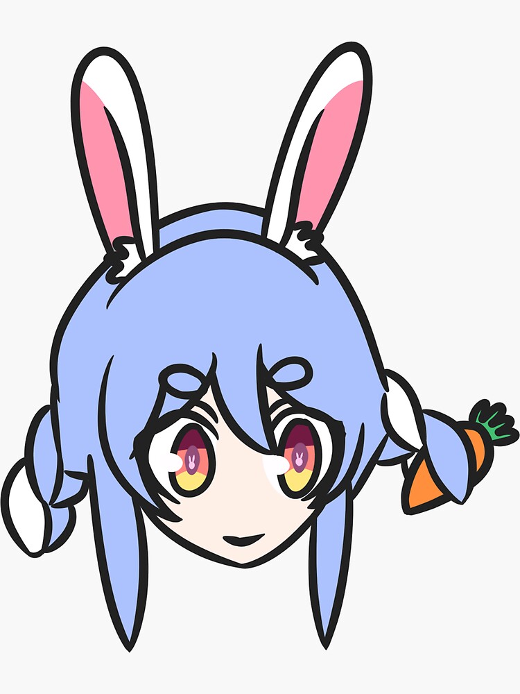 "ogey rrat pekora" Sticker for Sale by markislazy | Redbubble