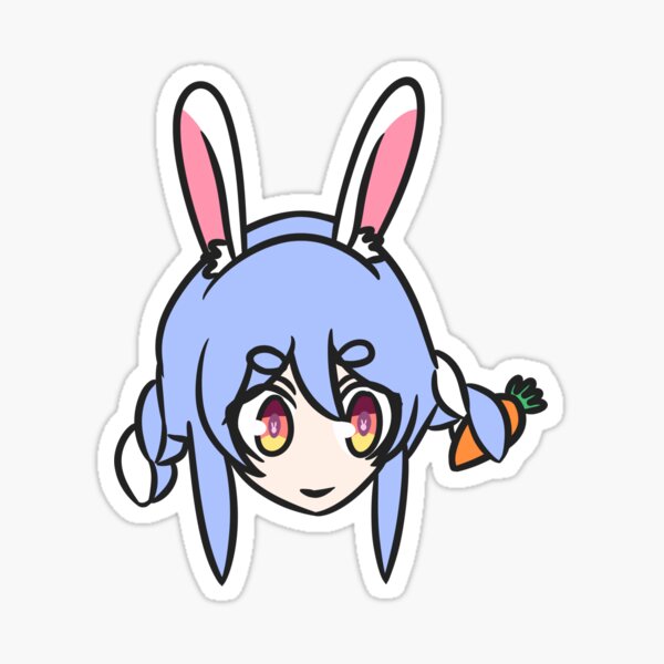 "ogey rrat pekora" Sticker for Sale by markislazy | Redbubble