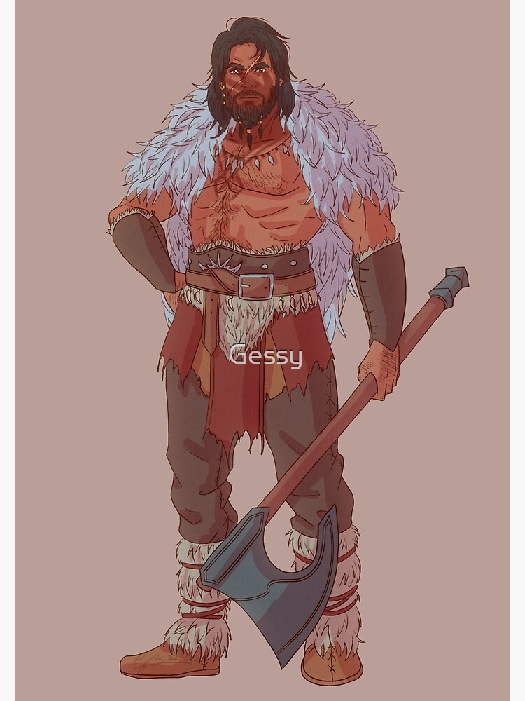 "Ratk, the barbarian" Poster for Sale by Gessy | Redbubble