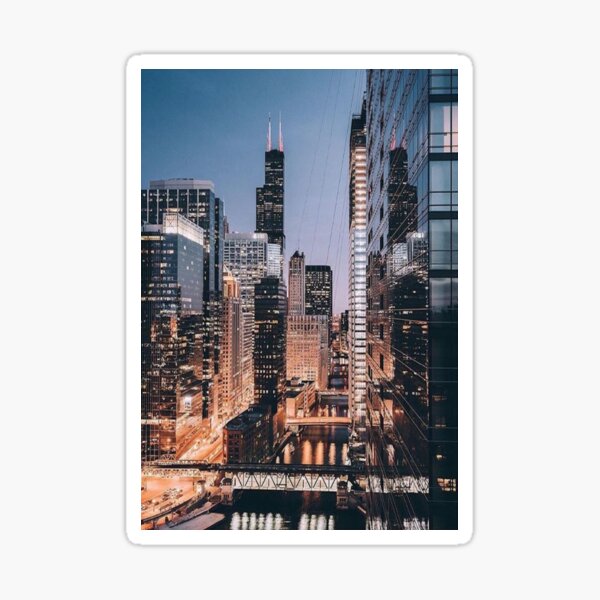 "nyc new york city view buildings" Sticker by wardel15shp | Redbubble