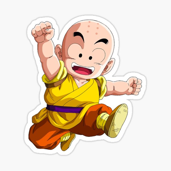 "krillin fanart" Sticker by brucecremin | Redbubble