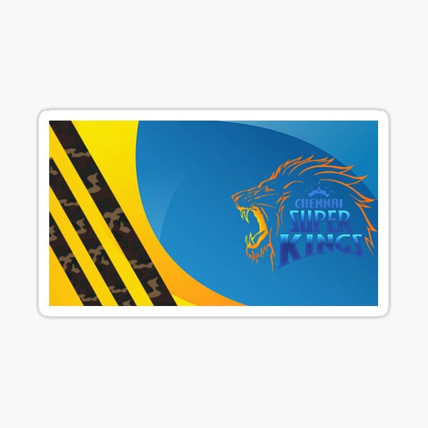 "Csk ipl 2021" Sticker for Sale by Elegant Fox | Redbubble