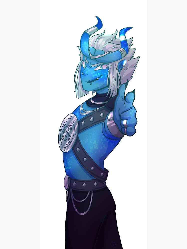 "SHINY Silver Demon" Poster for Sale by Lunahras | Redbubble