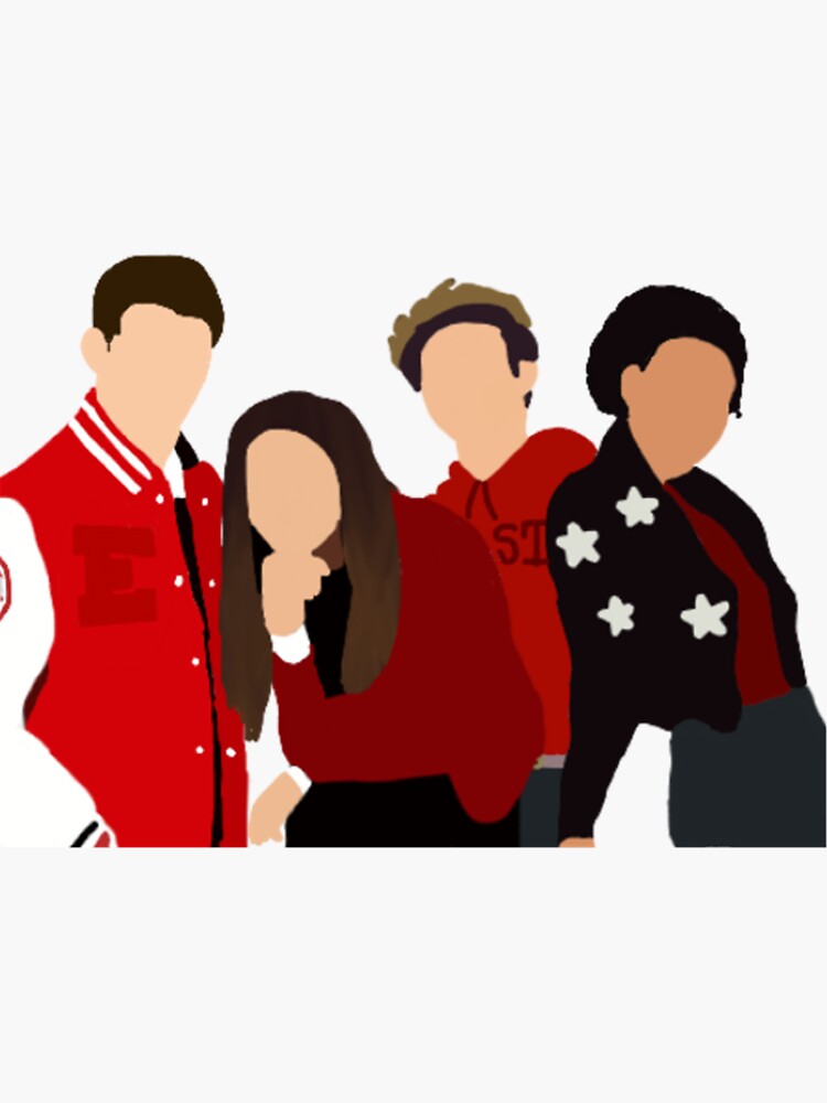 "HSM Characters" Sticker for Sale by EasterJohnson | Redbubble