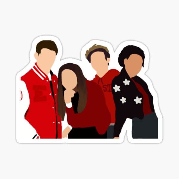 "HSM Characters" Sticker for Sale by EasterJohnson | Redbubble