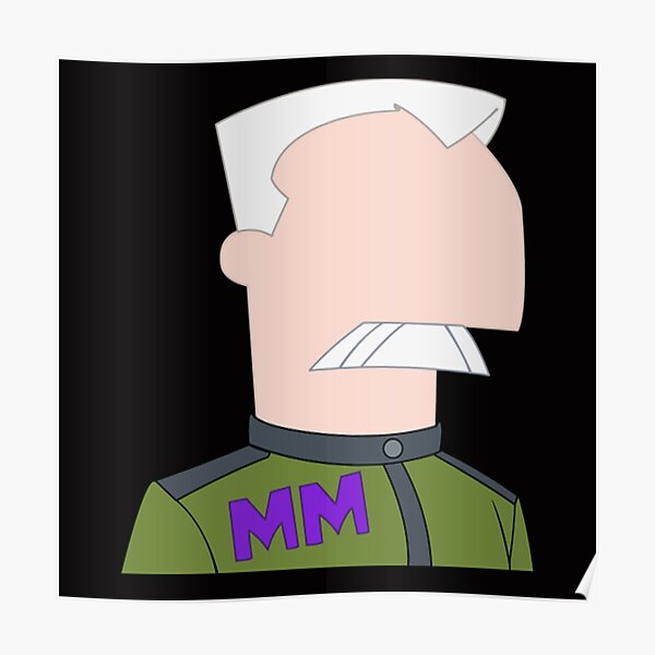 "Major Monogram Minimalist" Poster by EasterJohnson | Redbubble