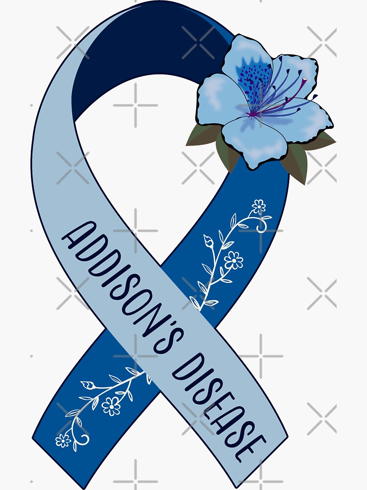"Addison's Disease Awareness, Addison's Disease Ribbon" Sticker for ...