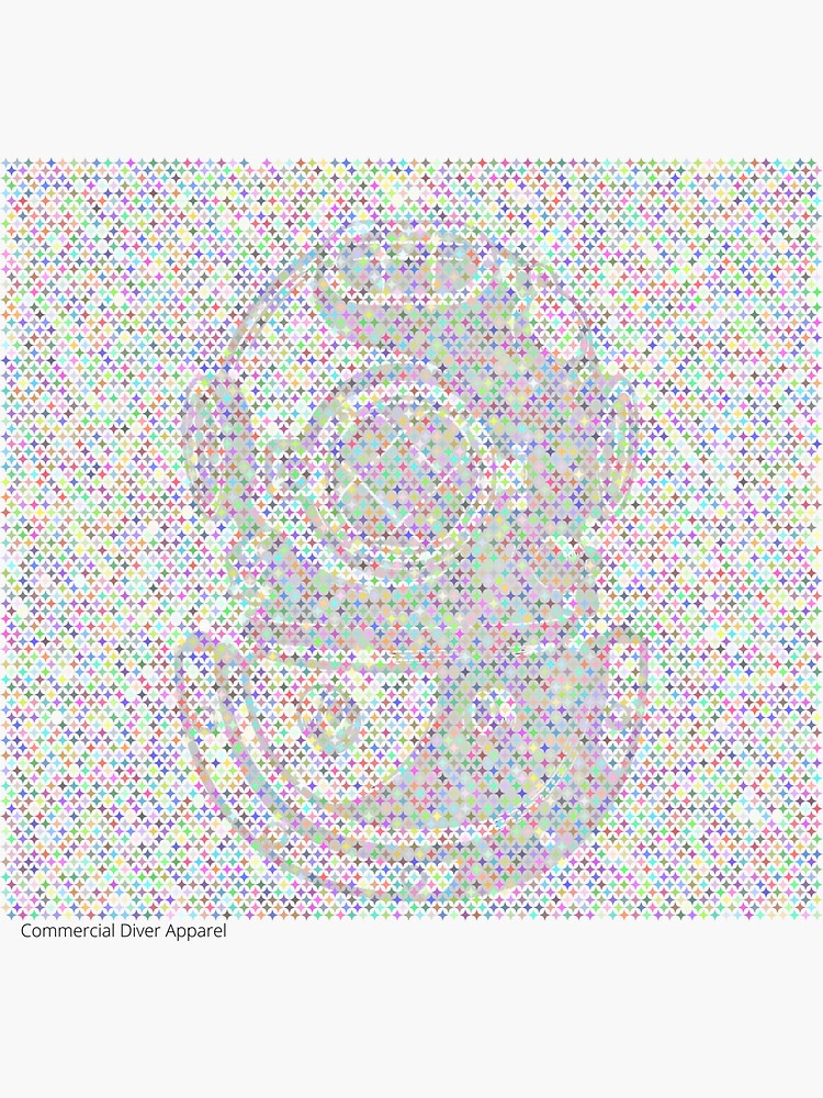 "Commercial Diver faint static" Sticker by JoeGalaxy | Redbubble