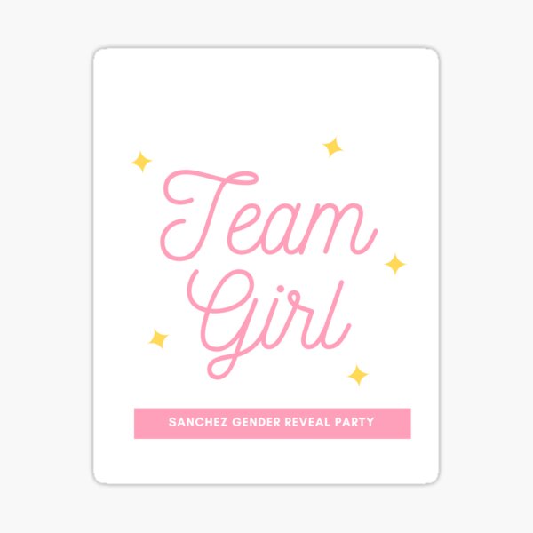 "team girl" Sticker by luvartist | Redbubble