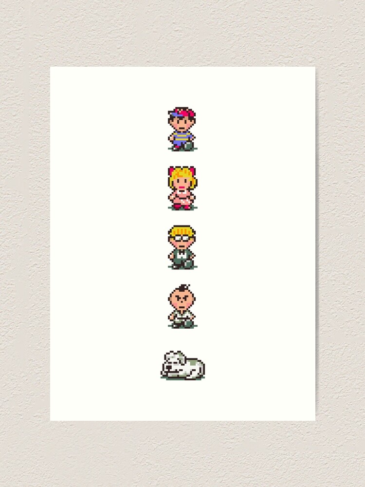 "Earthbound - Characters" Art Print by muramas | Redbubble