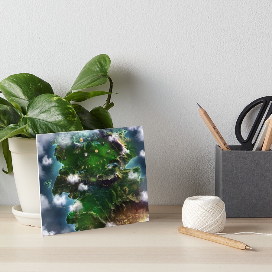 " The Magicians - Colorful Map of Fillory " Art Board Print for Sale by ...