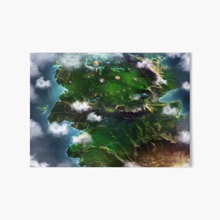 " The Magicians - Colorful Map of Fillory " Art Board Print for Sale by ...