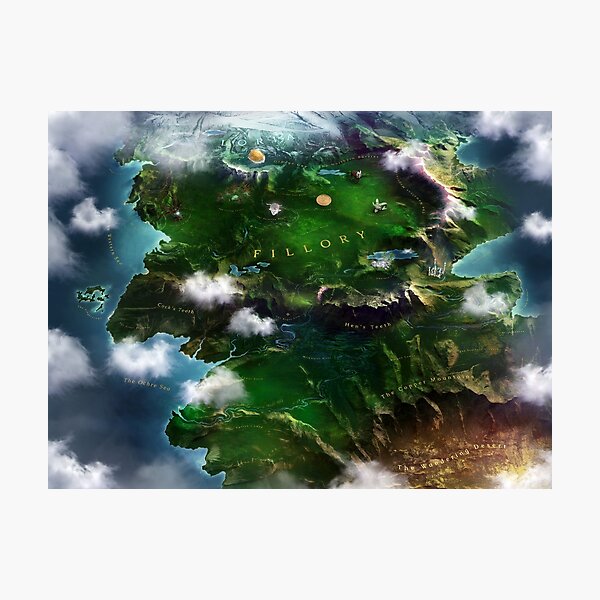 " The Magicians - Colorful Map of Fillory " Photographic Print for Sale ...