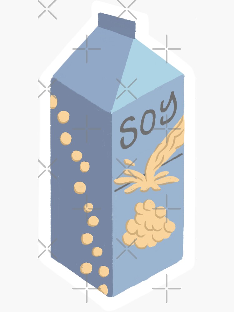 "Soy Milk" Sticker by bujobyjoyce | Redbubble