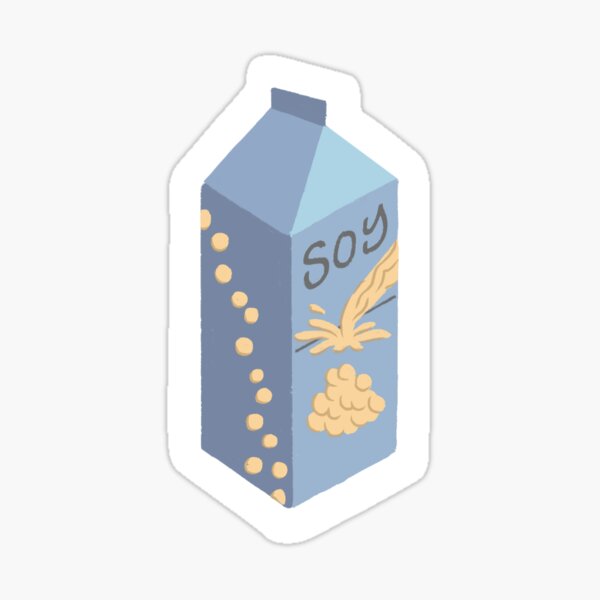 "Soy Milk" Sticker by bujobyjoyce | Redbubble