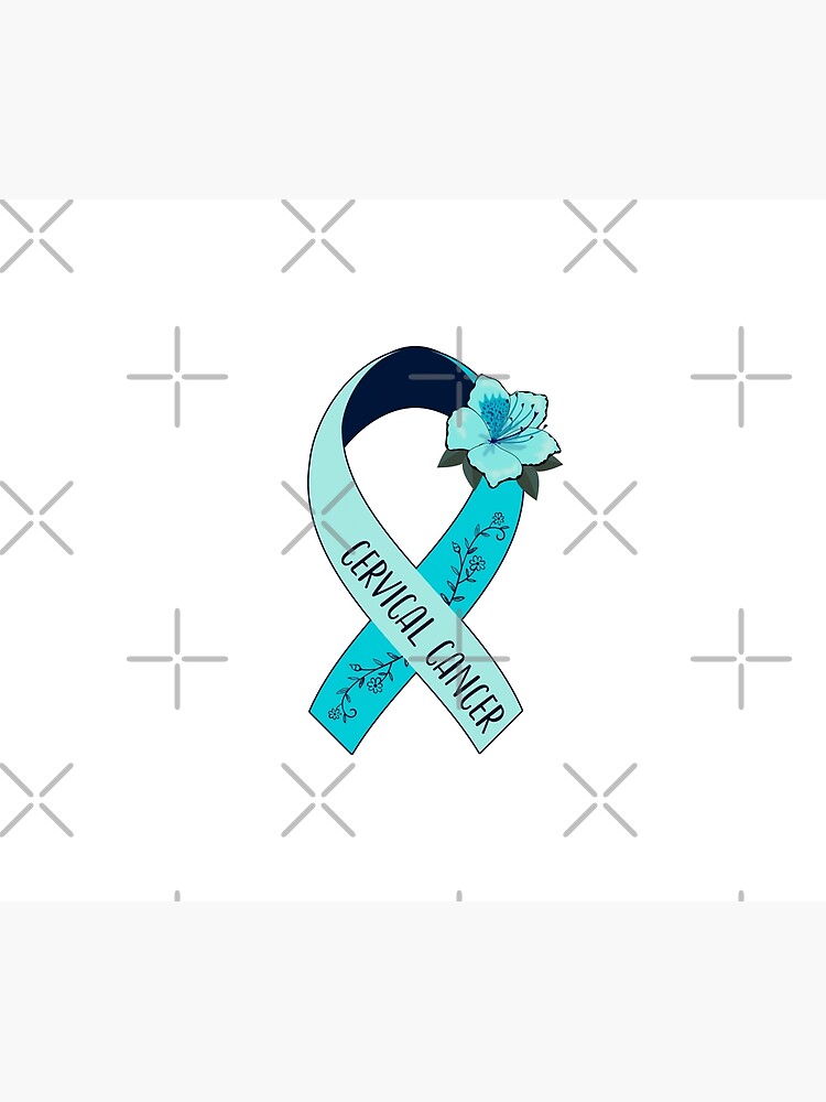 "Cervical Cancer Awareness, Cervical Cancer Ribbon" Poster for Sale by ...