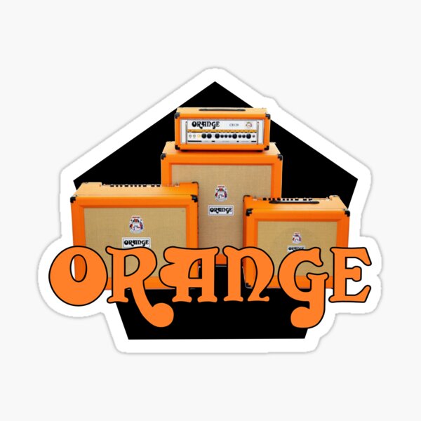 "orange amplification" Sticker by alfredoartes | Redbubble