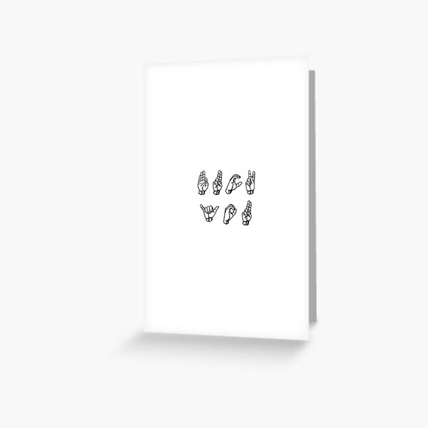 "FUCK YOU Sign Language" Greeting Card for Sale by skidmarks | Redbubble