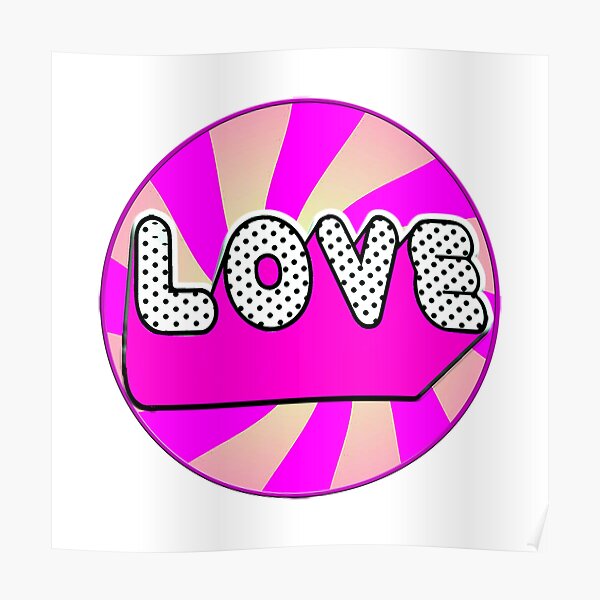"LOL Love Spiral" Poster by ProofByDesign | Redbubble