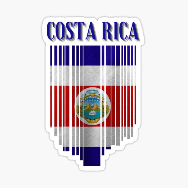"Costa Rican flag" Sticker by eka123 | Redbubble