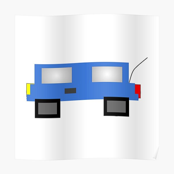 "8-bit car" Poster by Eingeergaming | Redbubble